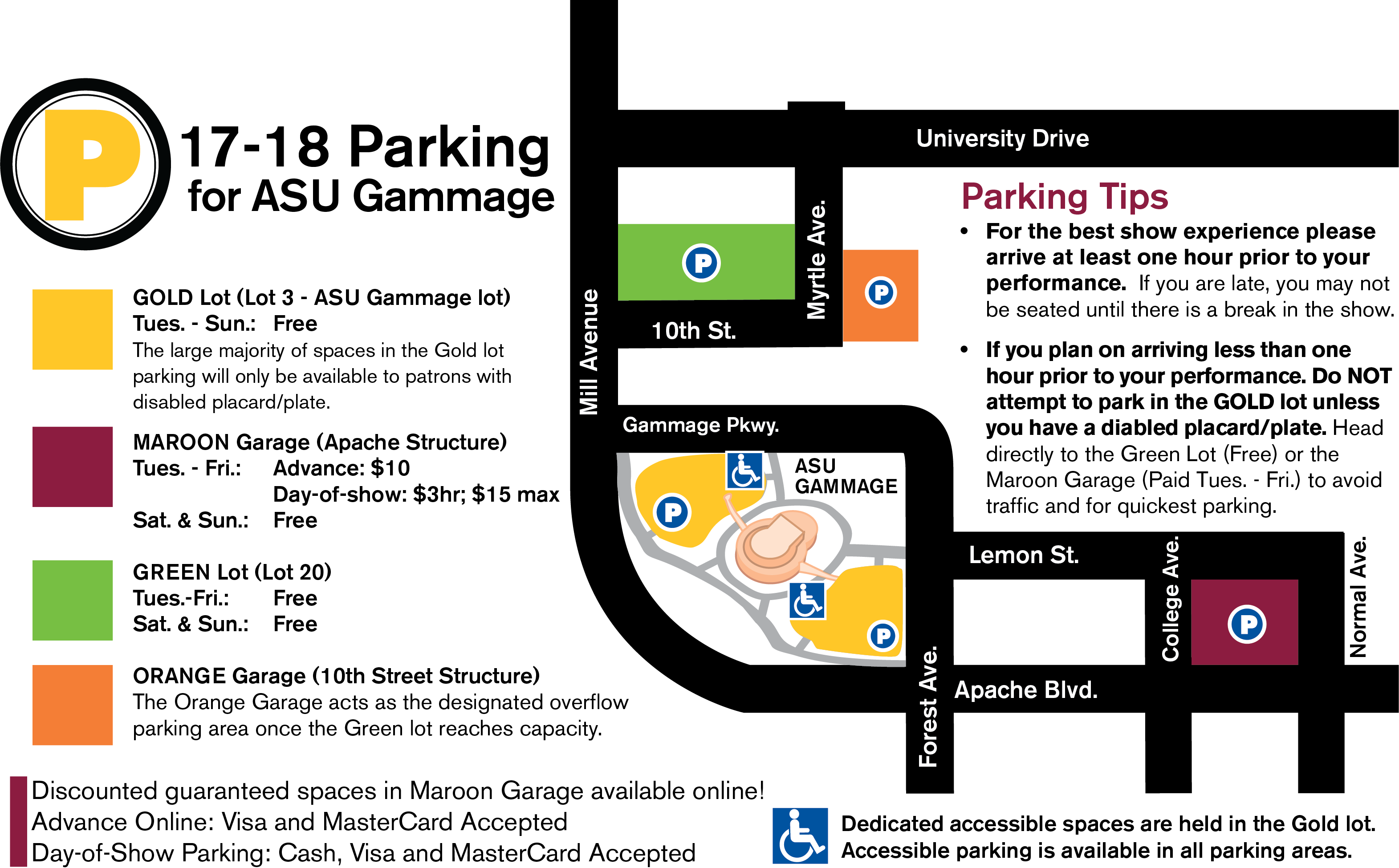 Directions And Parking ASU Gammage Directions And Parking ASU Gammage